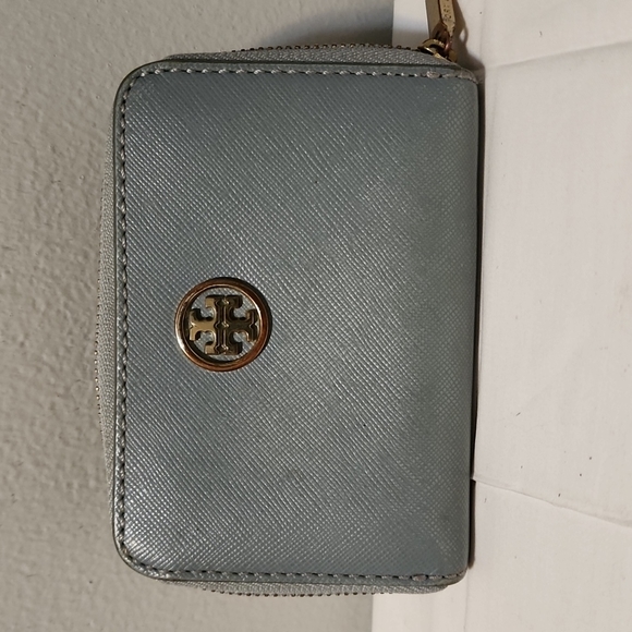 Tory Burch | Bags | Tory Burch Light Blue Wallet | Poshmark